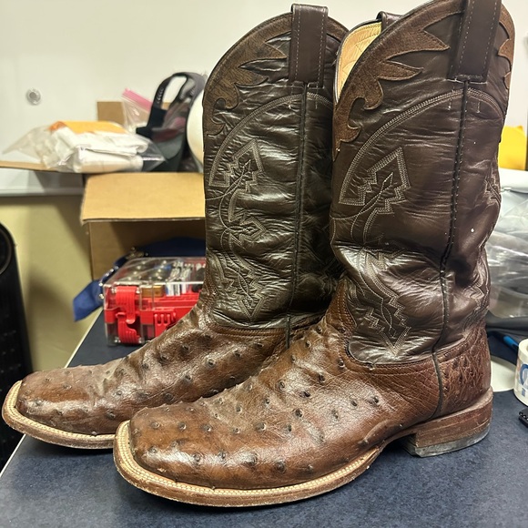 Los Tres Vaqueros | Shoes | Ostrich Avestruz Original Rodeo Cowboy ...